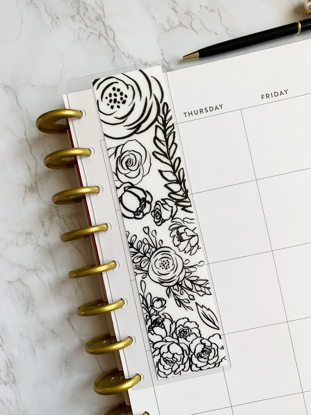 Page Marker Laminated for Use With Erin Condren Planner, Happy Planner ...