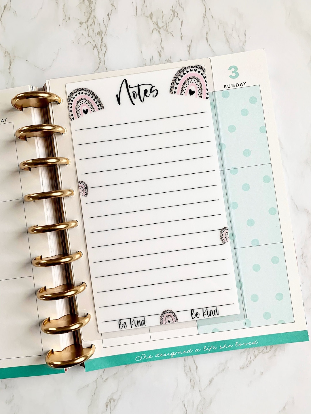 DASHBOARD Notes Insert, Printed & Laminated Rainbow Dashboard for Use ...