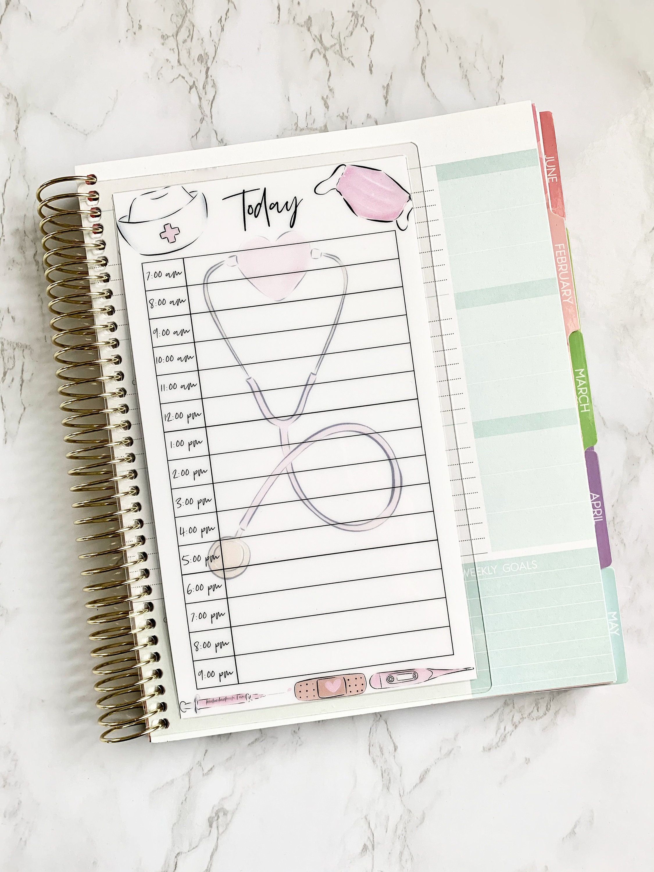 DASHBOARD BUNDLE Nurse dashboard for use with Erin Condren | Etsy