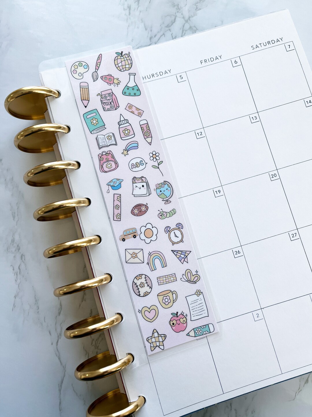 Teacher Page Marker for Your Erin Condren Planner, Happy Planner, Plum ...