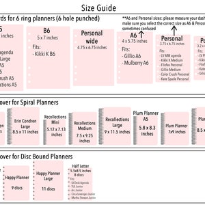 Planner Dashboard, Planner Insert, Laminated Planner Dashboard ...