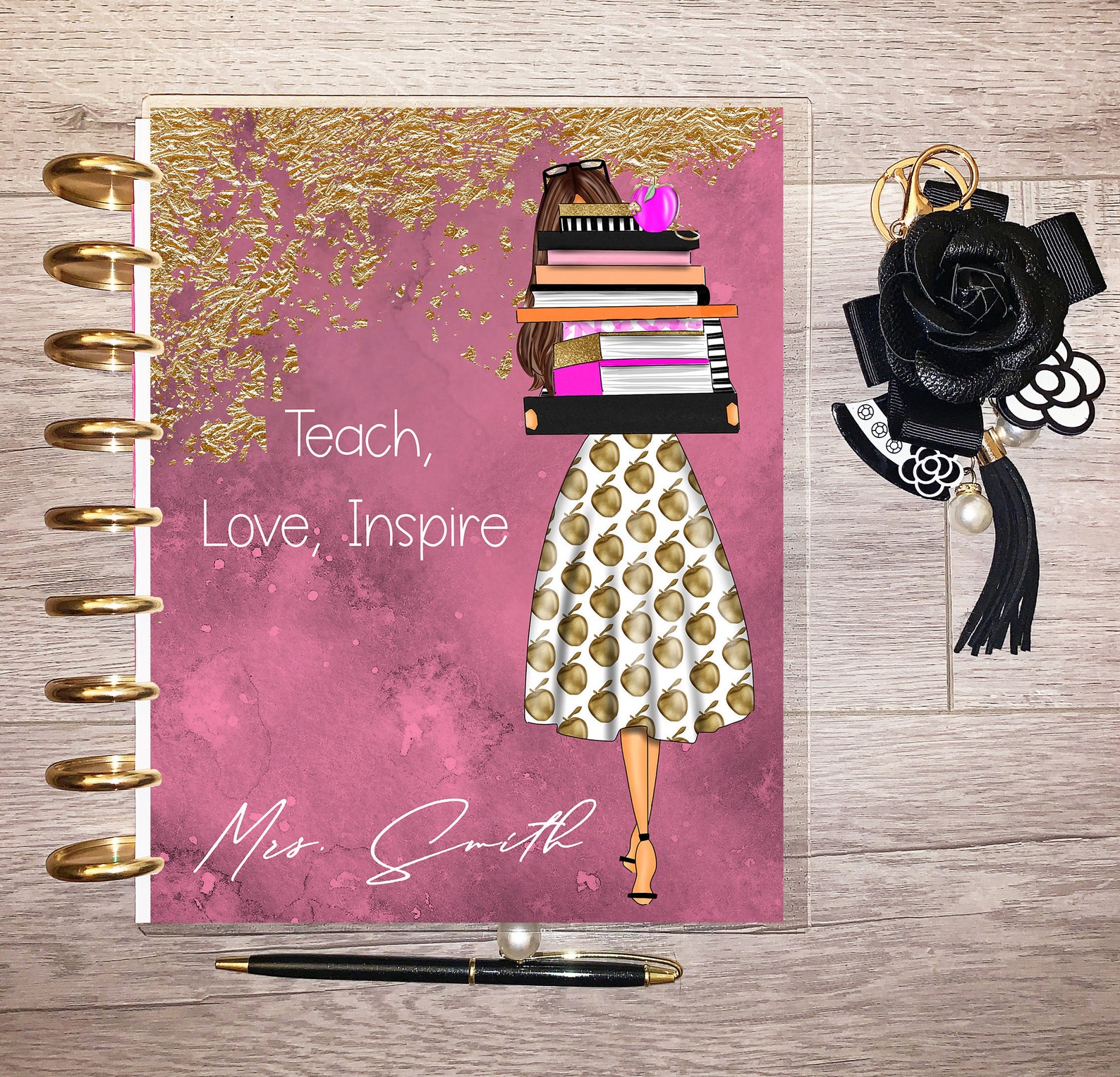 Teacher Planner Cover for Use With Your Erin Condren Planner - Etsy
