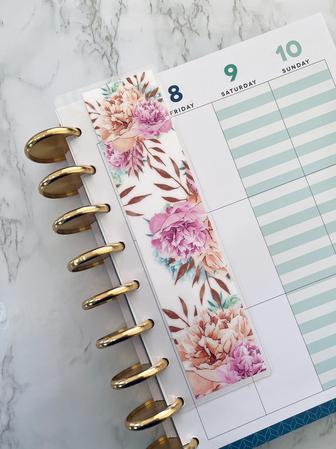 Page Marker laminated for use with Erin Condren Planner Happy - Etsy ...