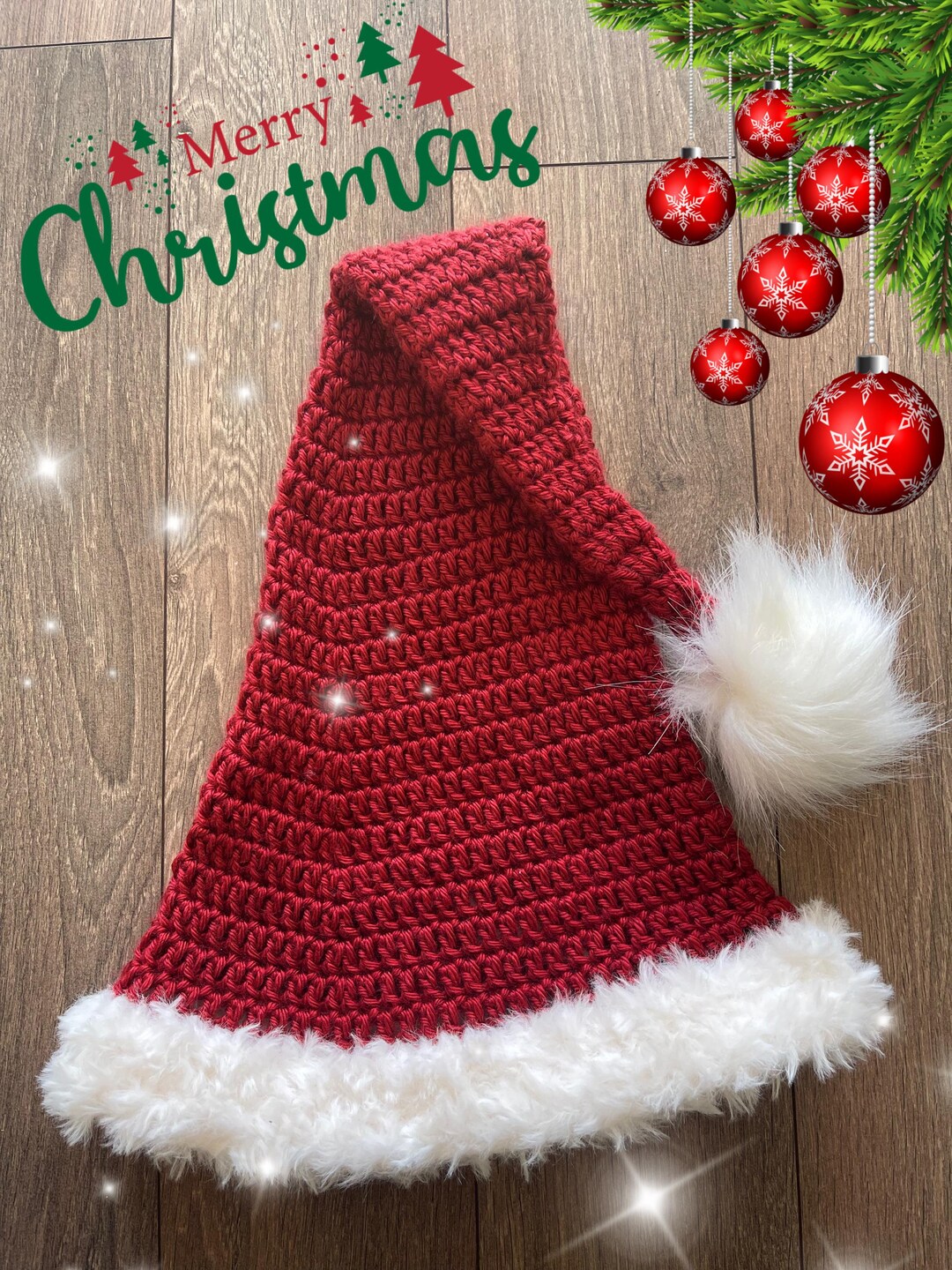 Santa Night Cap | Santa Hat | Sleep Cap | Mrs Claus | Elf Hat - Etsy
