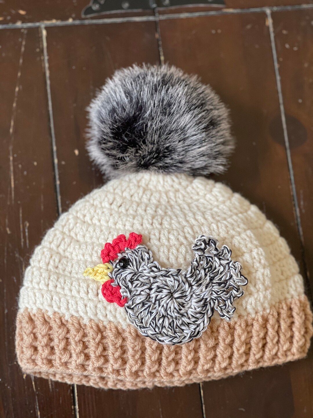Chicken Hat Winter Hat Farm Crochet Chicken Hat - Etsy