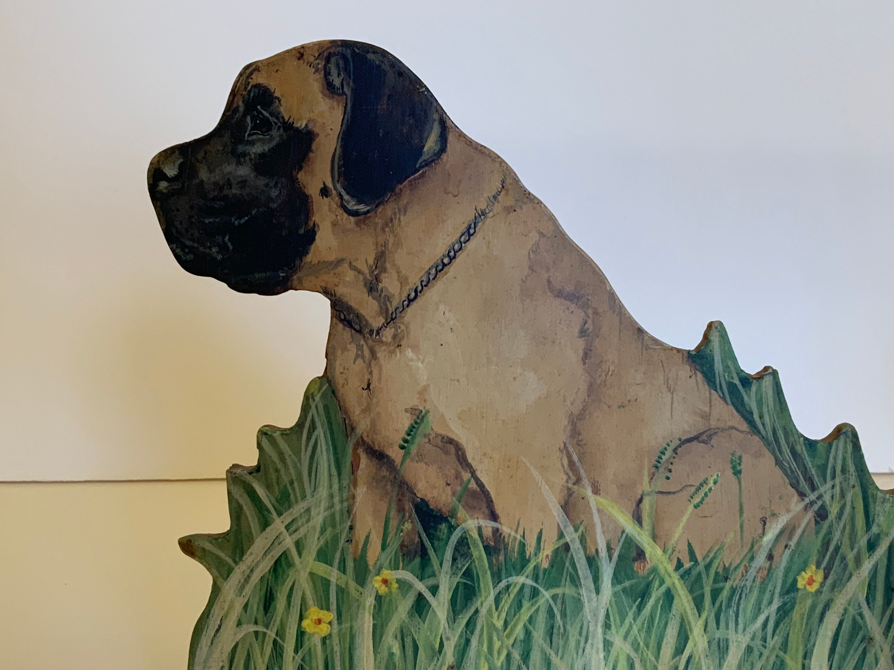 Original Mastiff Dog Painted Dummy or Fire Board - Etsy