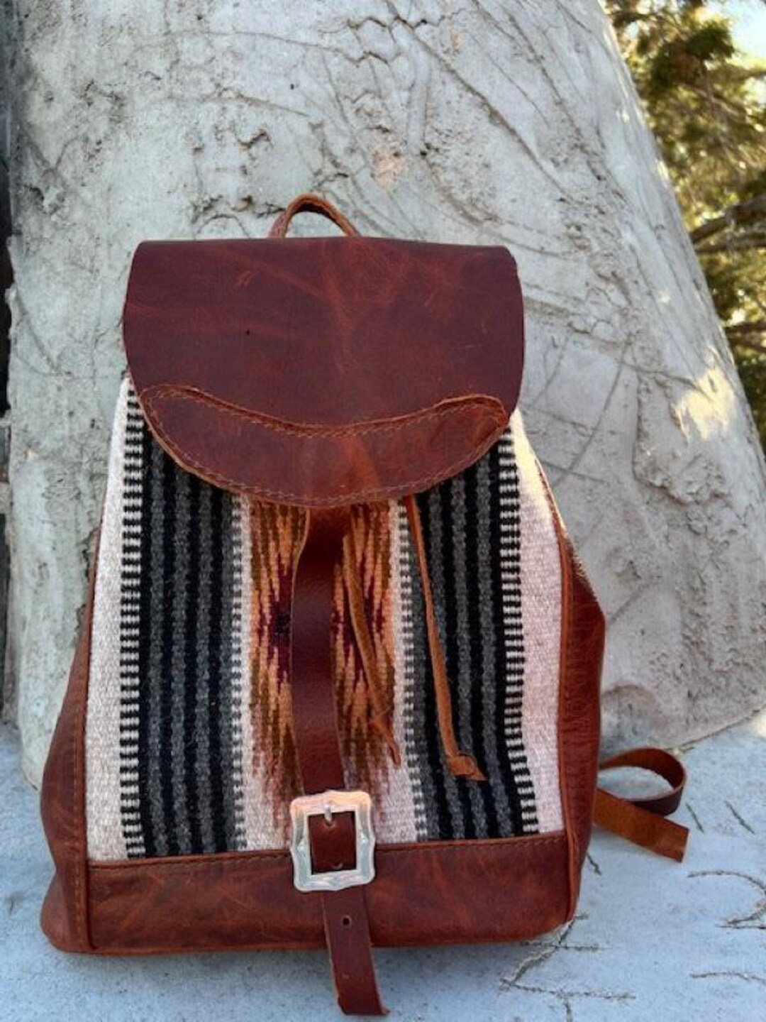 Handwoven Chimayo Panel Backpack Style Purse - Etsy