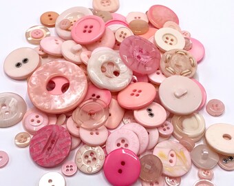 Baby Pink Buttons - Etsy