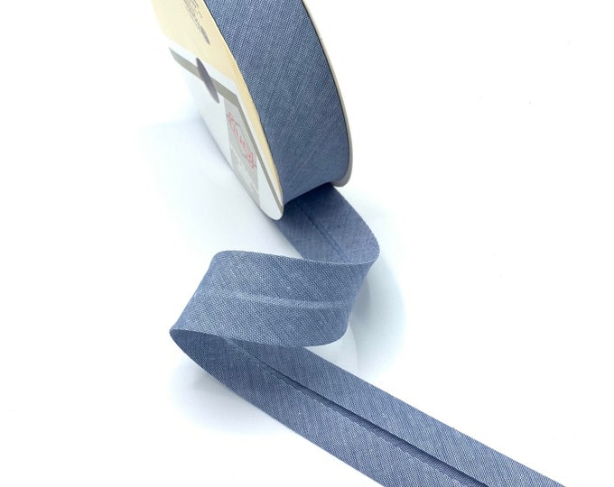 30mm Denim Bias Binding Double Fold Denim Blue Bias Tape - Etsy