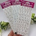 Silver Glitter Letter Stickers Self Adhesive Peel off Alphabet Letters ...