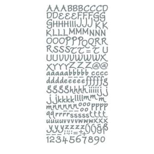 Peel off Alphabet Stickers, Gold or Silver Letter Embellishment, Upper ...