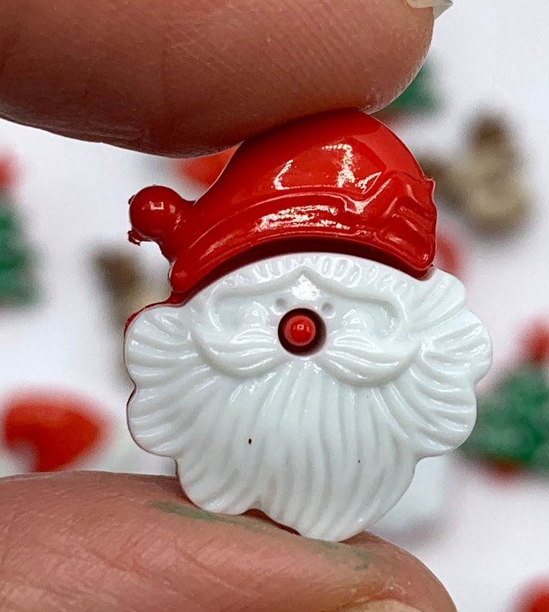 Festive Christmas Craft Buttons, Holiday Sewing Embellishments, Packs ...