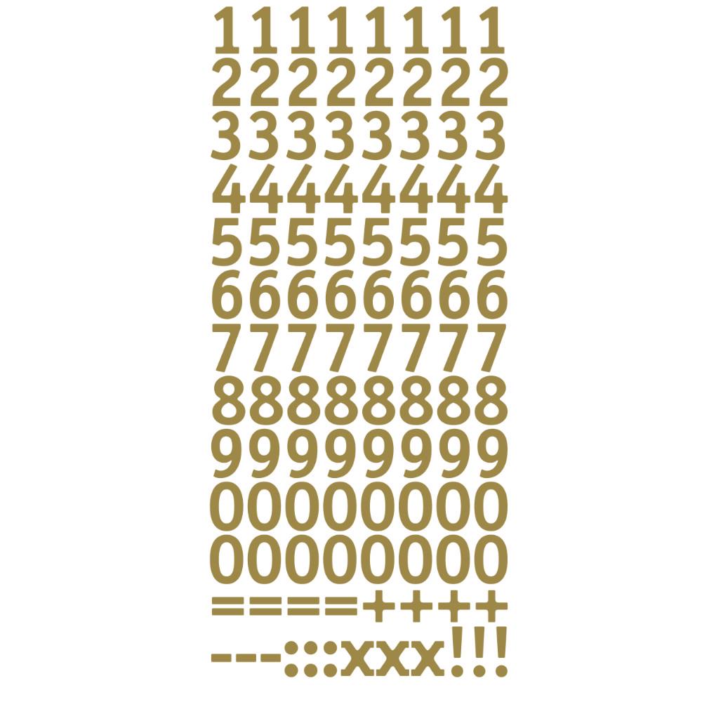 108 Large Number Stickers, Peel off Gold or Silver - Etsy UK