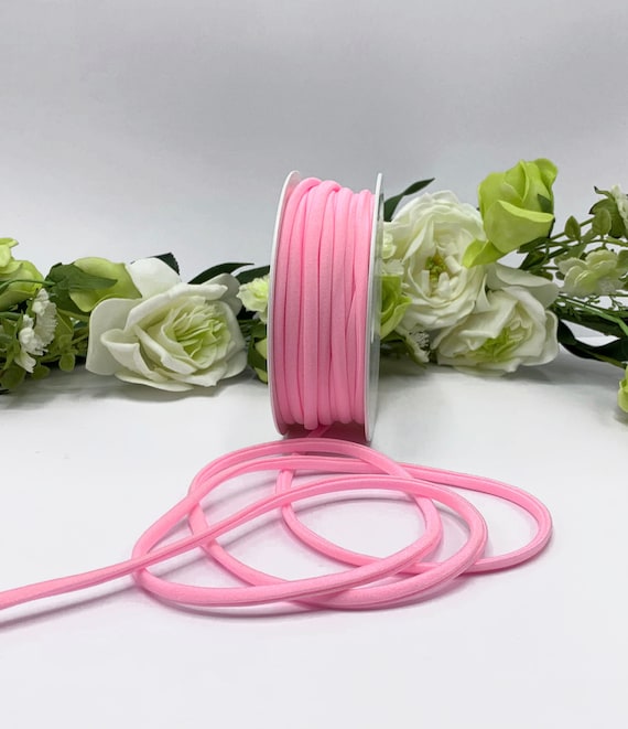 Pink Spaghetti Elastic for Swimwear 5mm Round Elastic for - Etsy