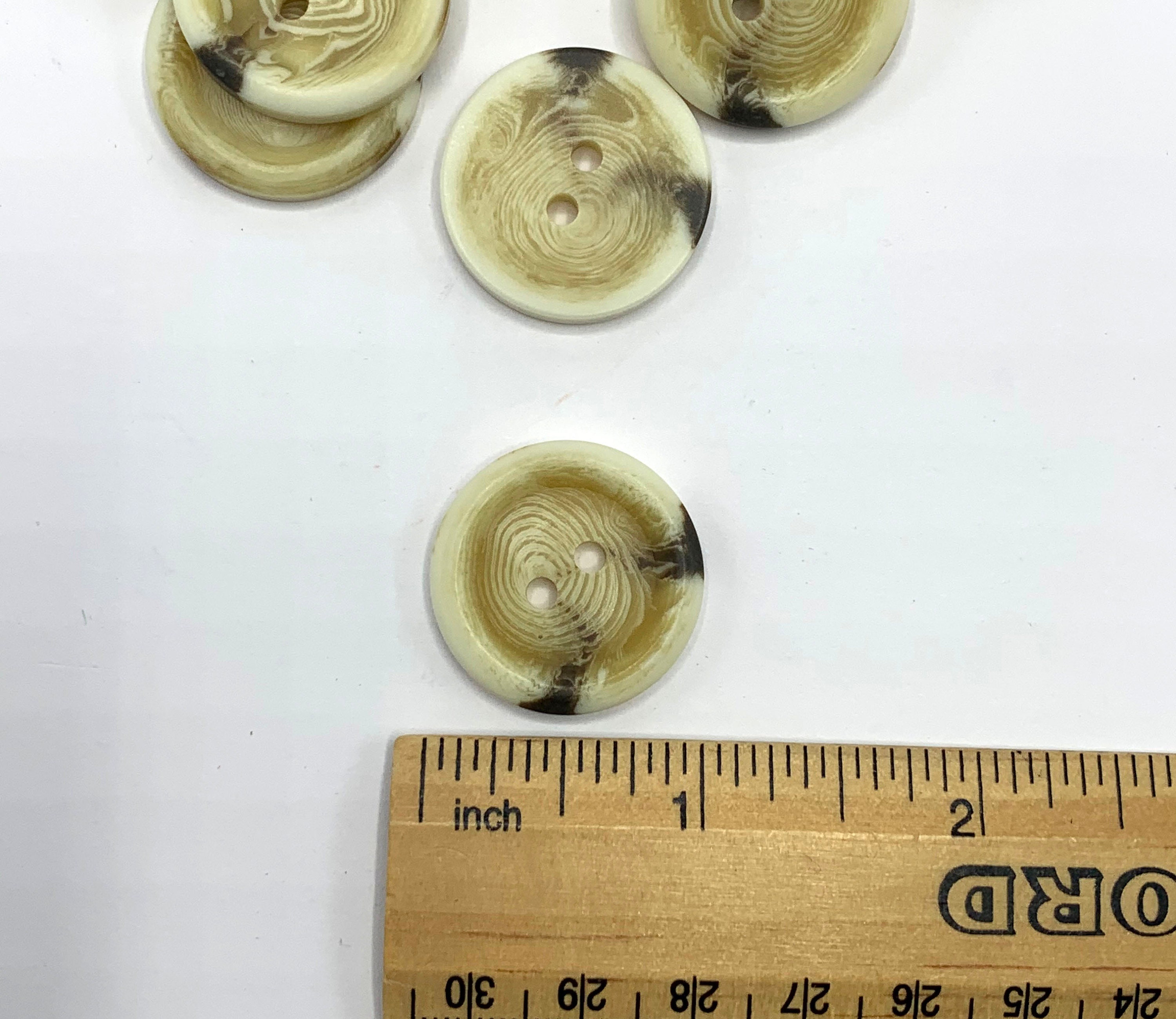 1 Inch Aran Buttons Round Horn Effect Arran Buttons for - Etsy UK