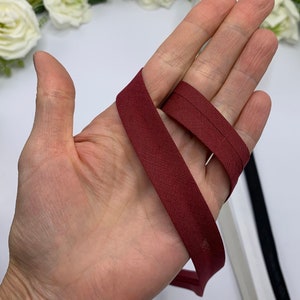 3/4" Linen Bias Binding, Single Fold Seam Binding Tape in Dusty Pink ...