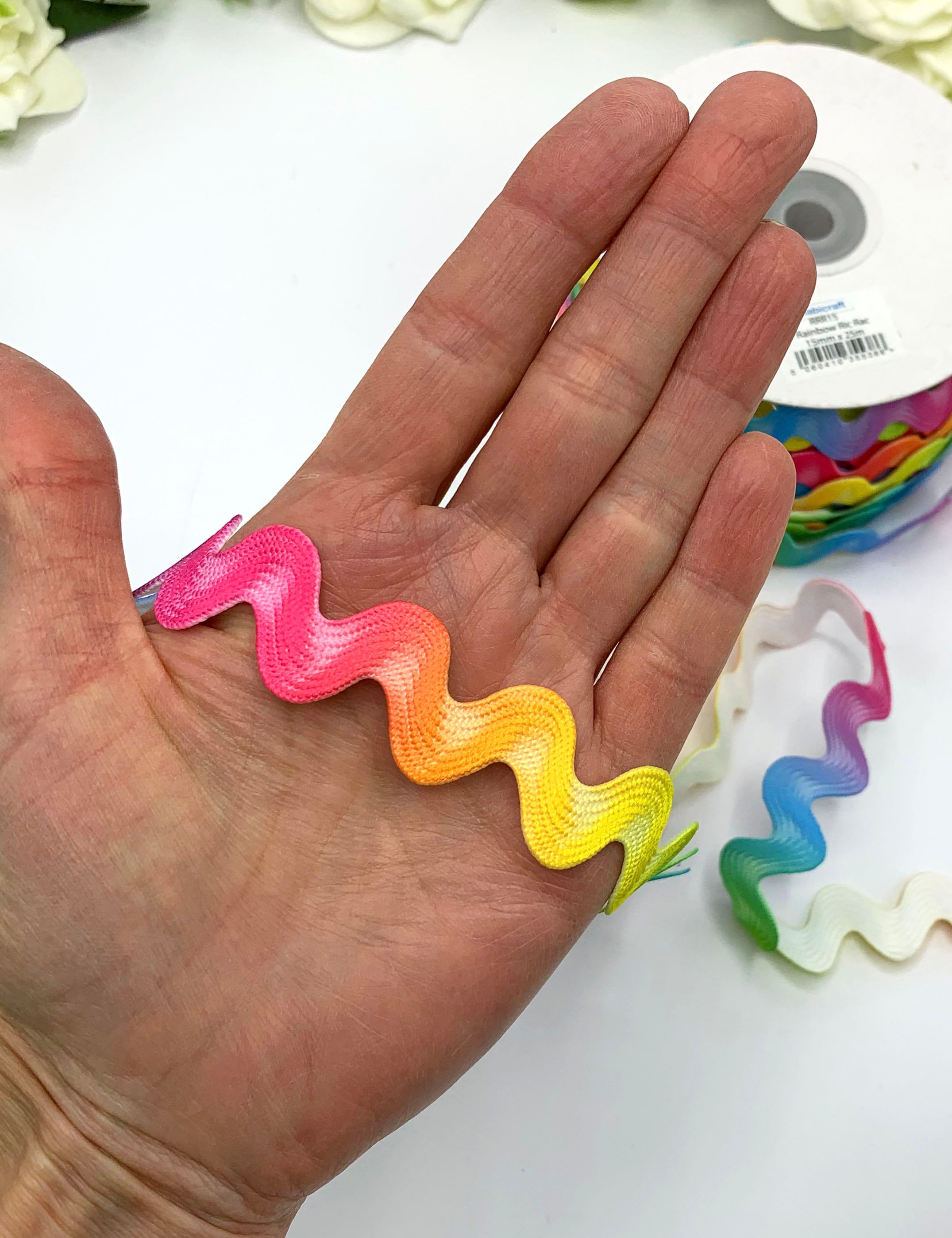 Rainbow Ric Rac 4mm 10mm and 15mm widths Jumbo Ric Rac for | Etsy