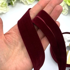 1.2 Inch/30mm Velvet Bias Binding, Luxurious Velvet Binding Tape for ...