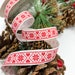 Scandinavian Christmas Ribbon, Red and White Nordic Trim, Scandi ...