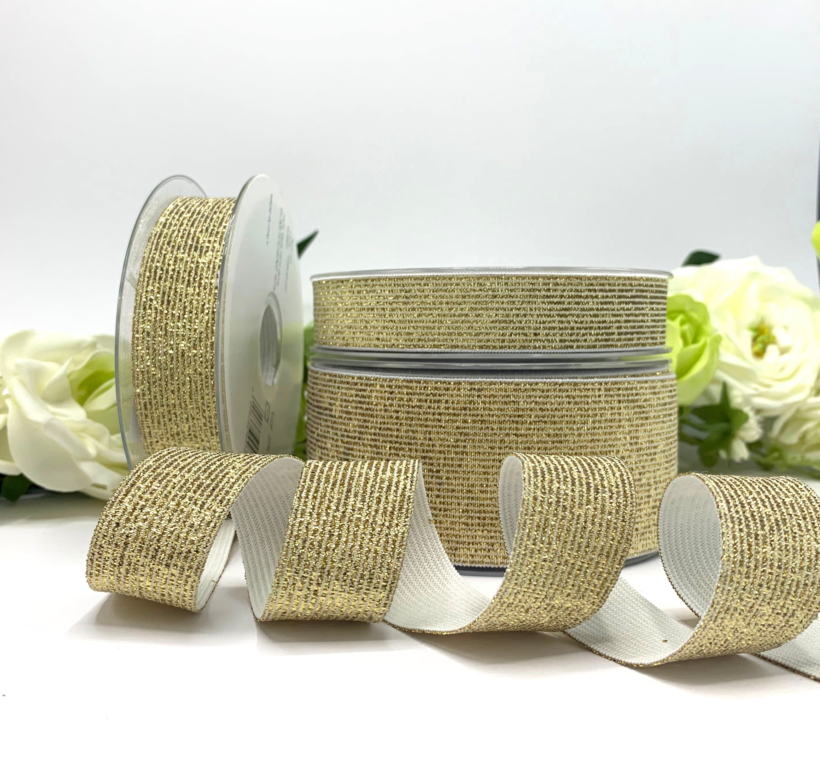 Gold Lurex Sparkly Elastic Trim, Metallic Waistband Elastic - Etsy UK