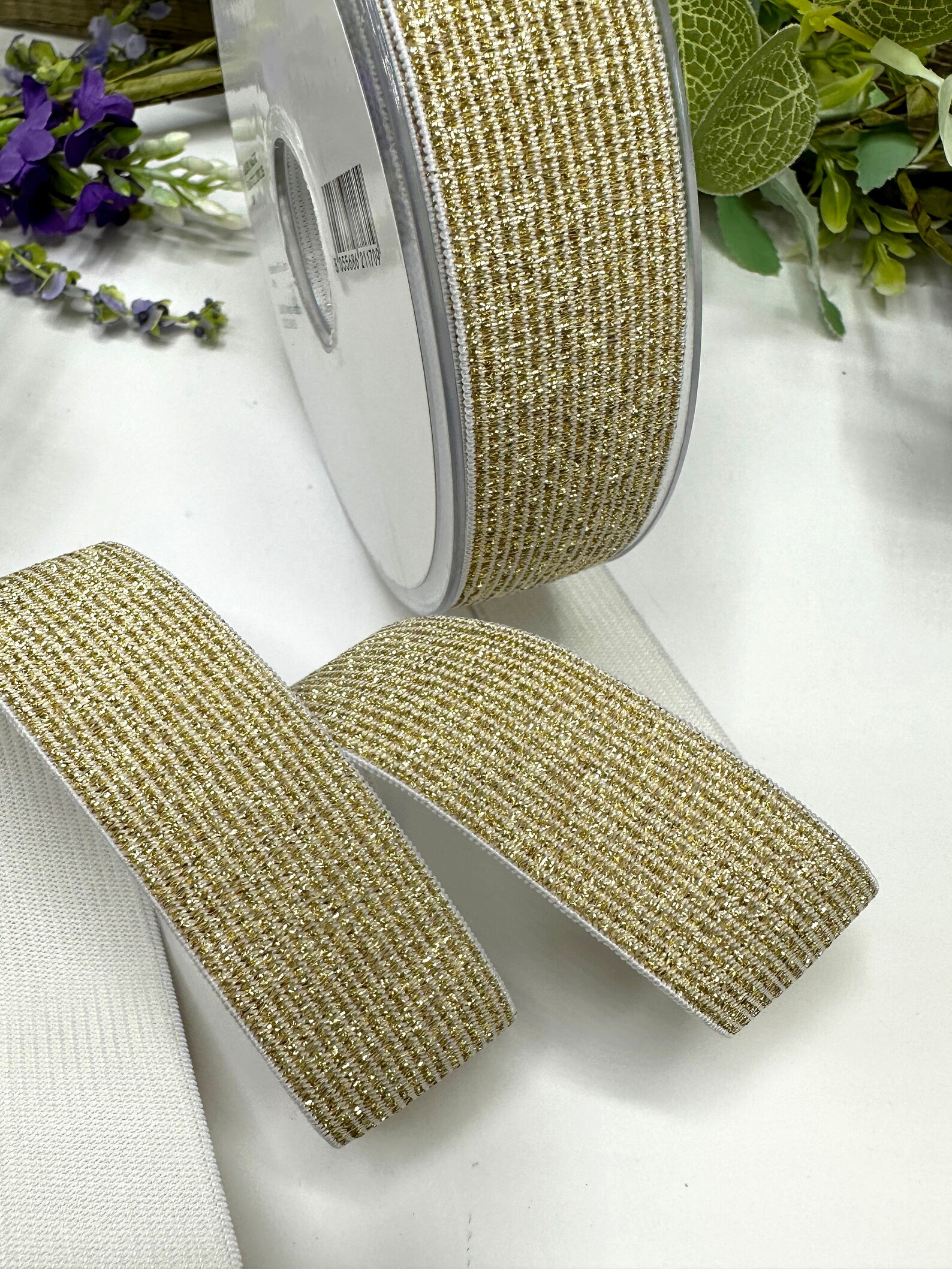 Gold Lurex Sparkly Elastic Trim, Metallic Waistband Elastic - Etsy UK