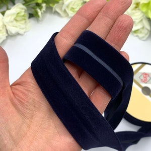 1.2 Inch/30mm Velvet Bias Binding, Luxurious Velvet Binding Tape for ...