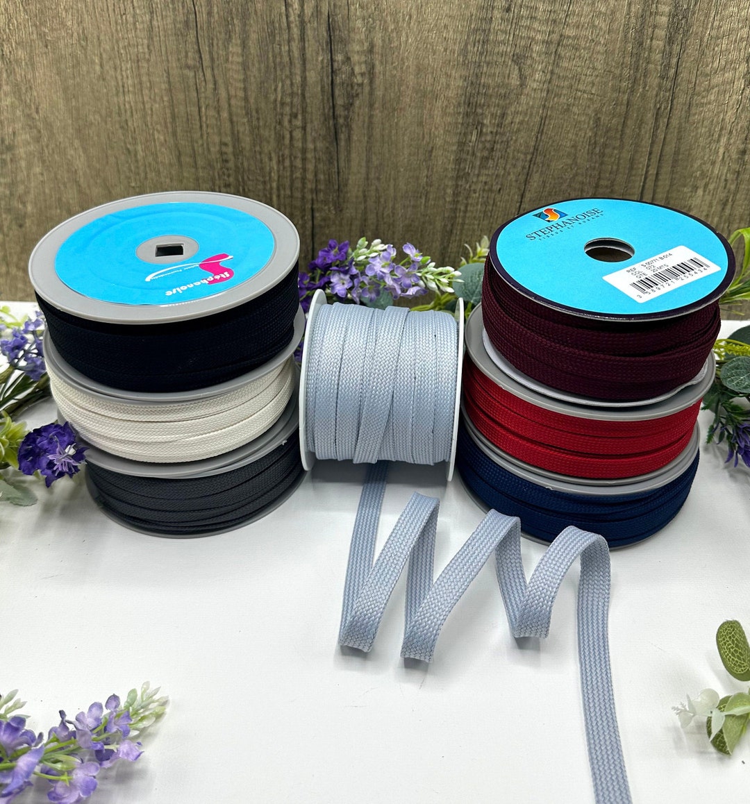 0.5 Inch Soft Flat Tubular Braid Drawstring for Hoods and Waistband ...