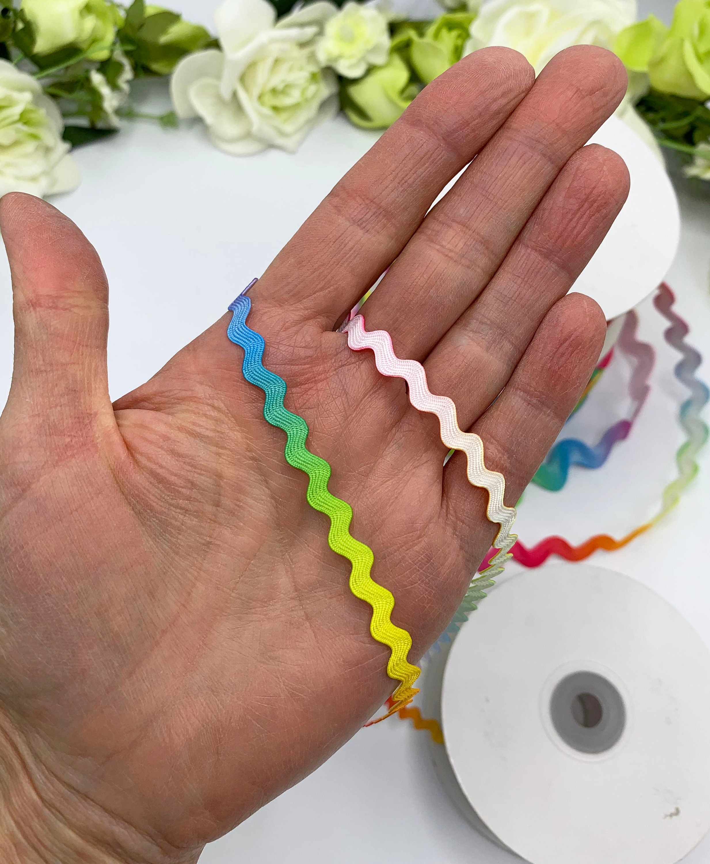 Rainbow Ric Rac 4mm 10mm and 15mm Widths Jumbo Ric Rac for - Etsy