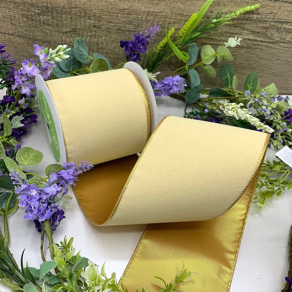 Gold Edge Ribbon - Etsy