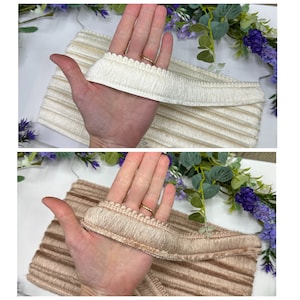 35mm Thick Brush Fringe Trim for Piping Cushions and Soft Furnishings ...