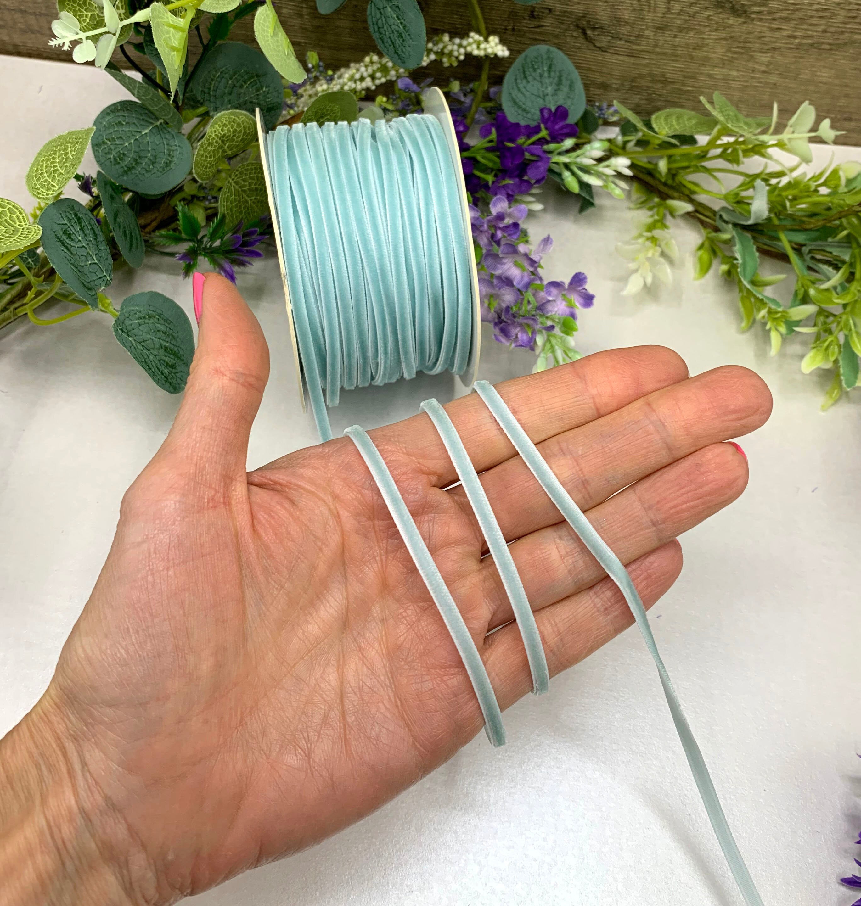 1/8 Inch Soft Velvet Ribbon for Wedding Invitations Gift - Etsy UK