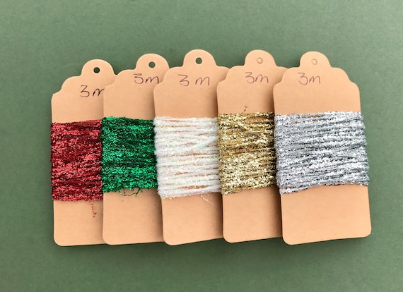 Metallic Tinsel String Sparkly Christmas Gift Wrap String - Etsy
