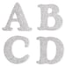 Silver Glitter Letter Stickers Self Adhesive Peel off Alphabet Letters ...