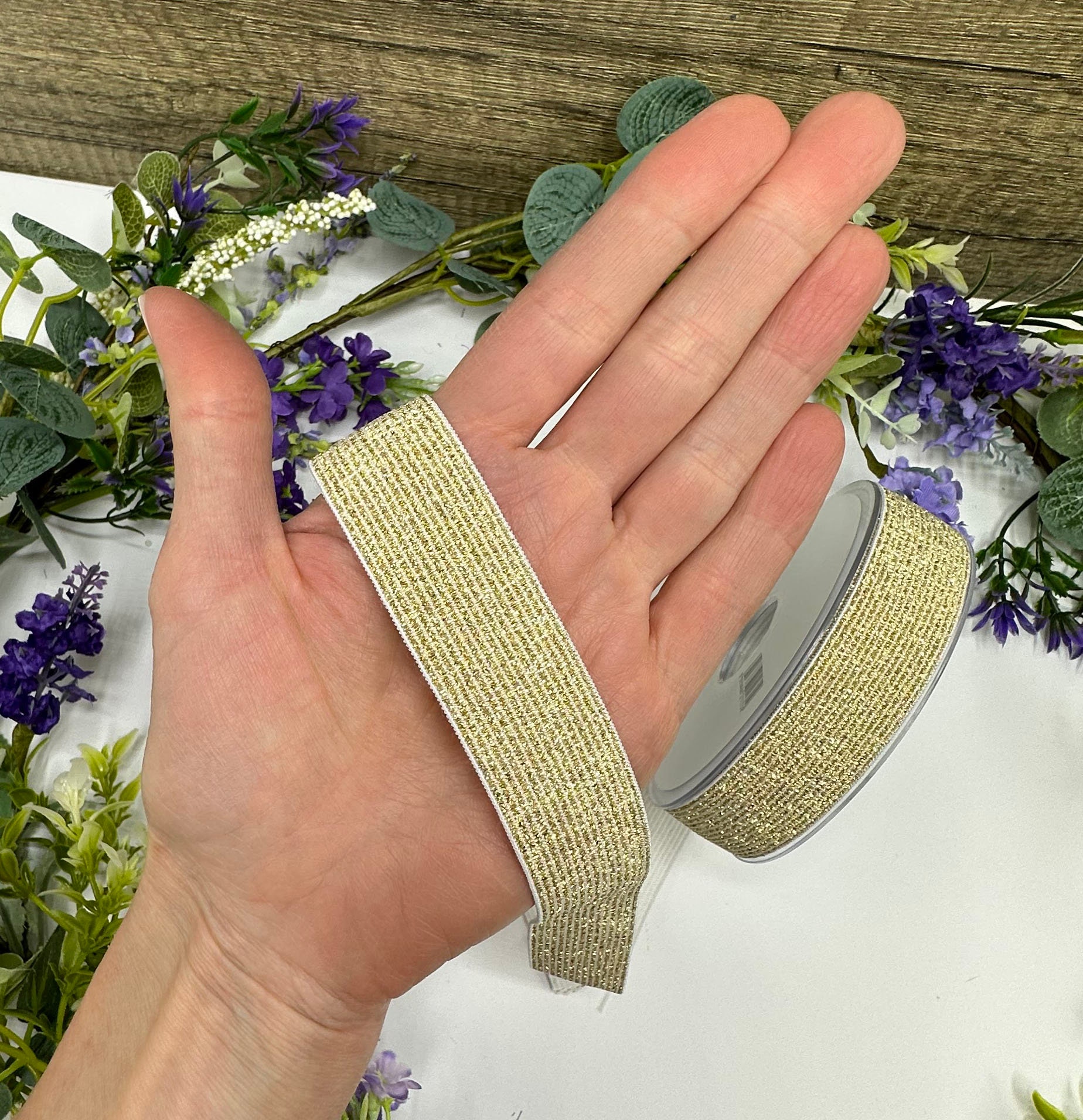Gold Lurex Sparkly Elastic Trim, Metallic Waistband Elastic - Etsy UK