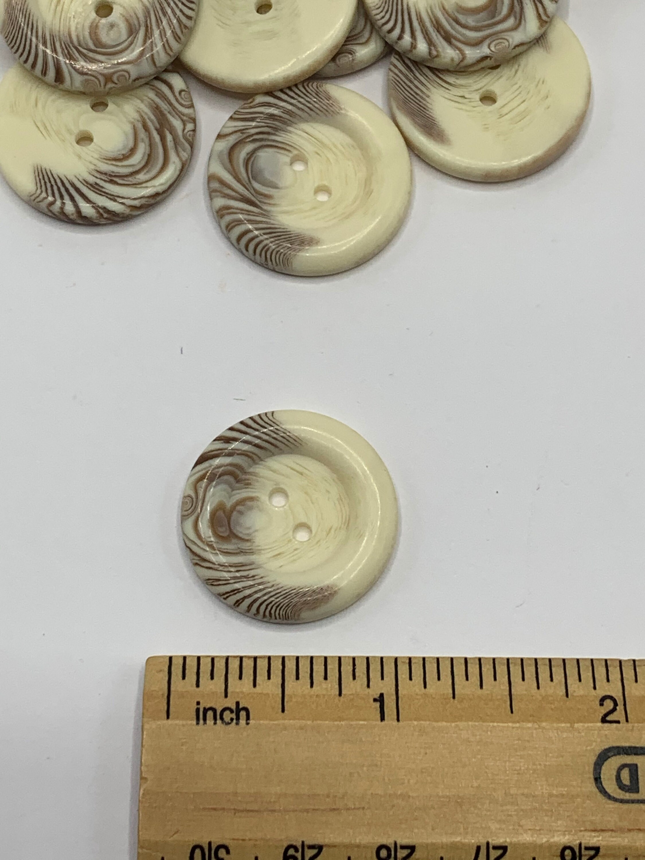 Aran Buttons 1 Inch Round Cream and Brown Swirl Arran Buttons | Etsy
