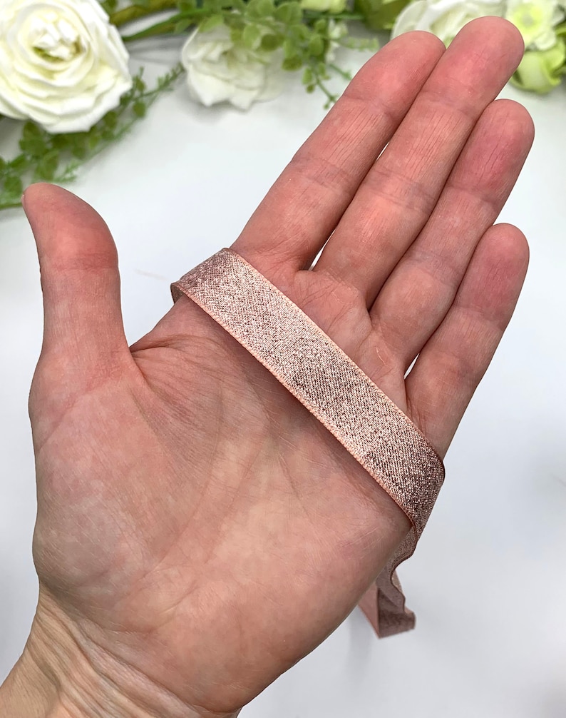 Rose Gold Ribbon Rustic Rose Gold Lame Trim 5 Widths From - Etsy UK