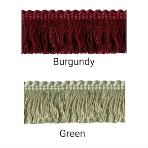 35mm Thick Brush Fringe Trim for Piping Cushions and Soft Furnishings ...