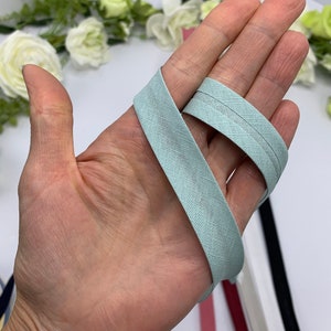 3/4" Linen Bias Binding, Single Fold Seam Binding Tape in Dusty Pink ...