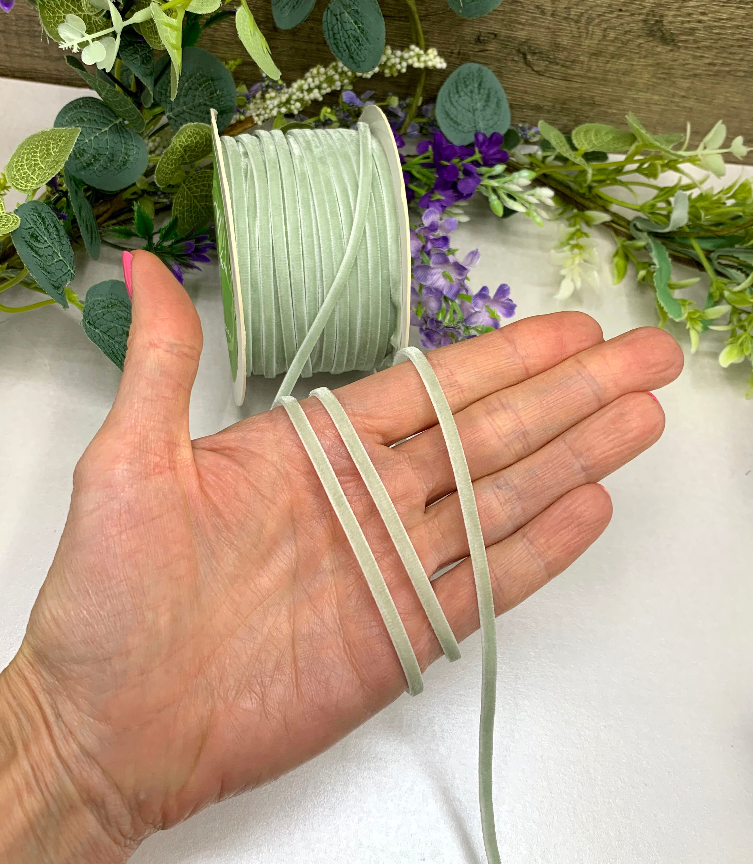 1/8 Inch Soft Velvet Ribbon for Wedding Invitations Gift - Etsy UK