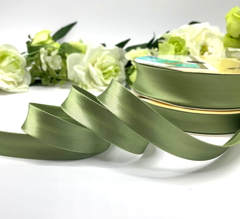 Sage Green Satin Bias Binding, 18mm Width, Soft Sewing Trim - Etsy