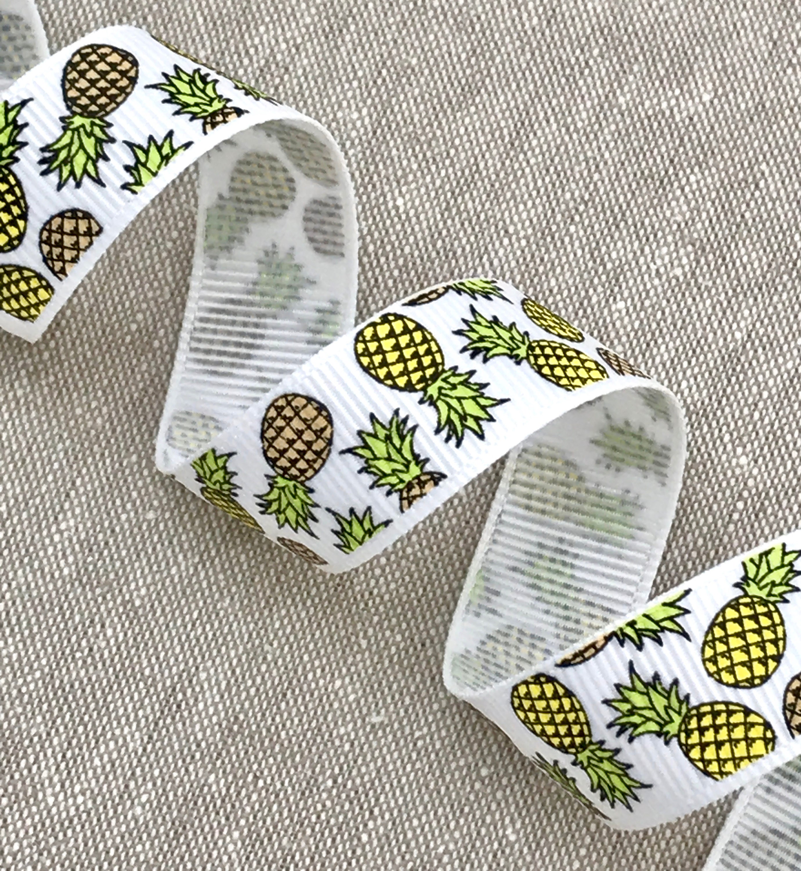 Tropical Ribbons Pineapple Ribbon and Palm Tree Ribbon 5/8 | Etsy