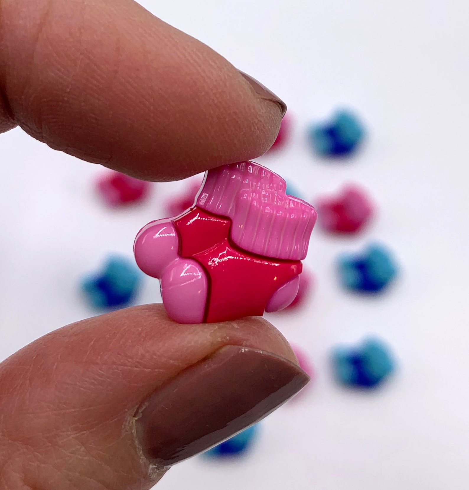 Baby Booties Buttons, Pink and Blue, 15mm, Sewing Embellishments - Etsy UK
