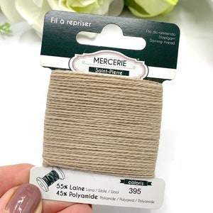 Brown Darning Wool, Mending Thread for Knitwear, Socks and Accessories ...