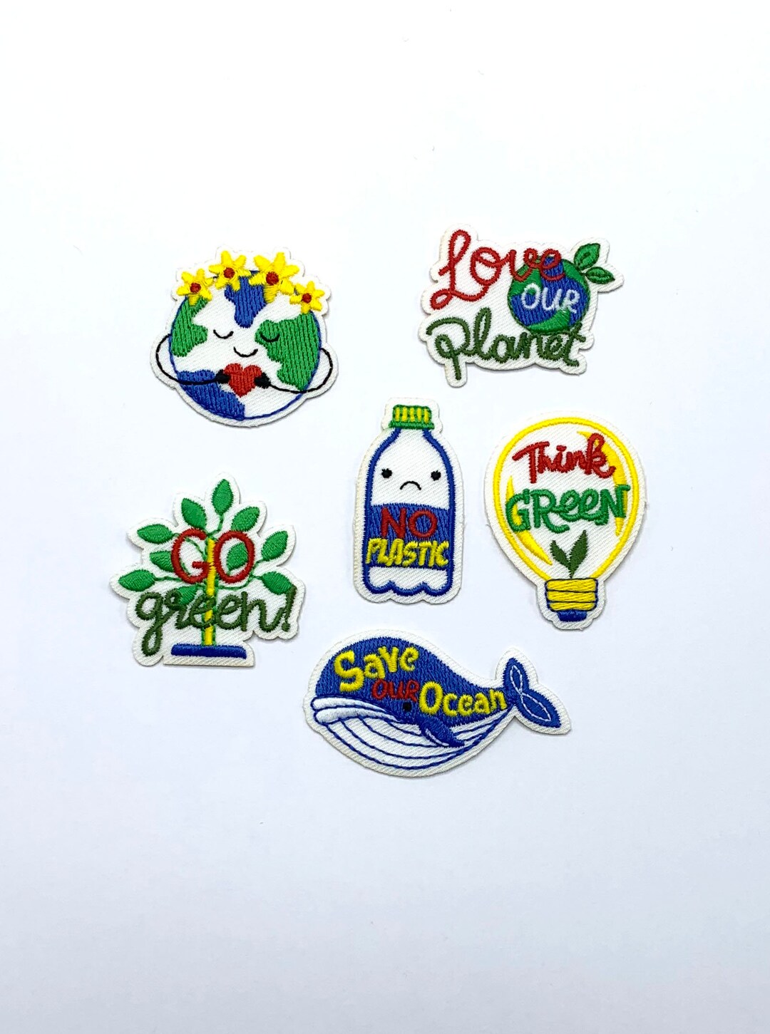 Eco Warrior Patches, Iron on Save the Planet Awareness Badges ...