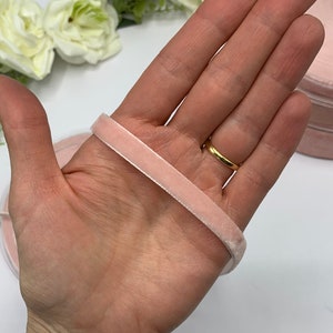 Light Pink Velvet Ribbon, Baby Pink Choker Velvet, Pale Pink Velvet ...
