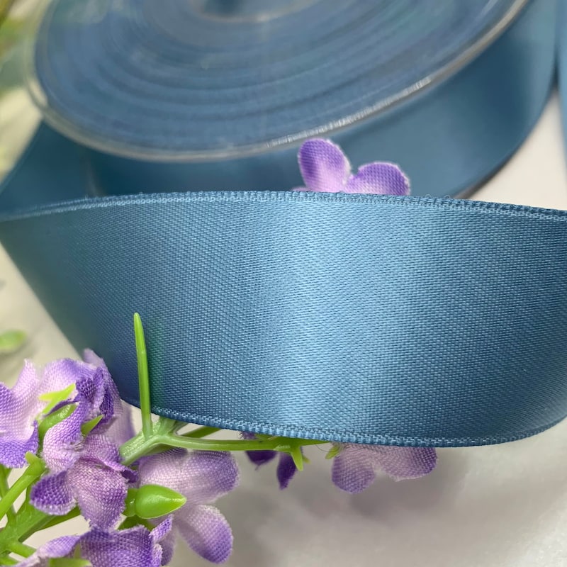 Slate Blue Ribbon - Etsy