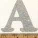 Silver Glitter Letter Stickers - Self Adhesive Peel off Alphabet ...