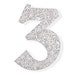 Silver Glitter Number Stickers - Self Adhesive Peel off Numbers - 0 to ...