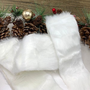 White Faux Fur Trim, 2 Metre Piece of Luxury Fake Fur for Christmas ...