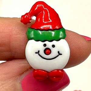 Christmas Buttons, Reindeer, Santa Clause, Christmas Tree, Snowman ...